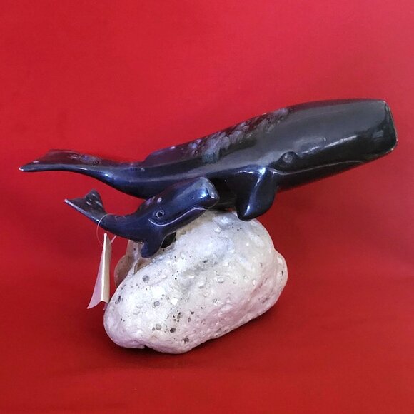 Pacific Ceramics | Accents | Vtg Ceramic Mother Baby Sperm Whale ...